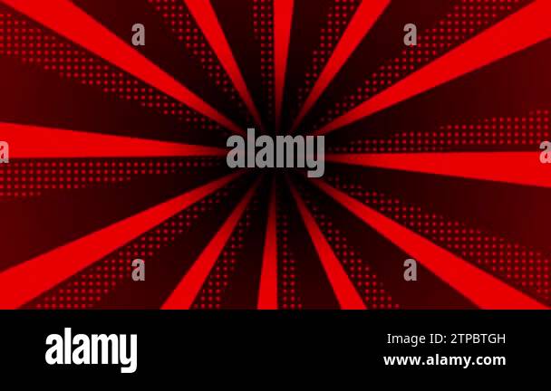 Animated Modern comic style central concentrated rotating lines Red ...