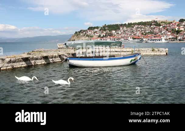 Ohrid coastal town lake Stock Videos & Footage - HD and 4K Video Clips ...