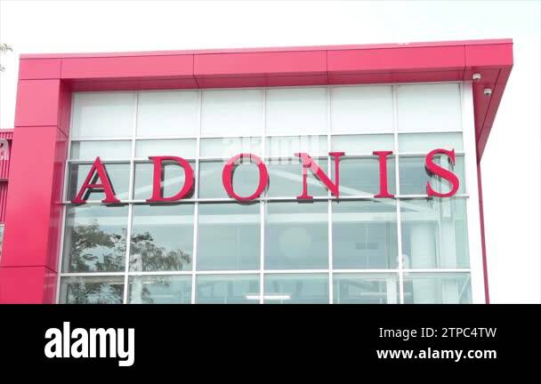 adonis mediterranean supermarket market grocery store sign logo writing ...