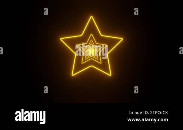 Abstract animation beautiful stars, neon stars road. 4K seamless ...