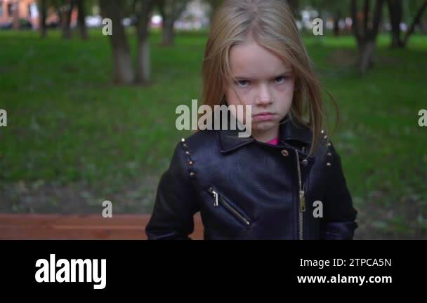 Little girl leather jacket Stock Videos & Footage - HD and 4K Video ...