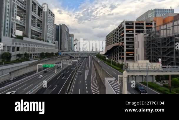 Concrete jungles of Tokyo Japan, good road traffic infrastructure, tall ...