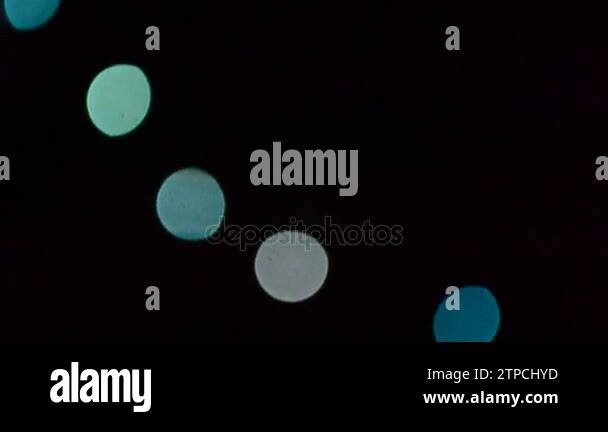 The appear and disappear of optical bokeh light. Beautiful blurred ...