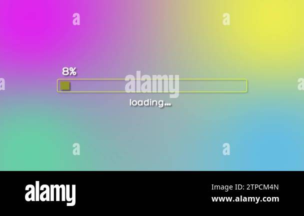 Loading bar downloading bar loading screen pixelated progress animation ...