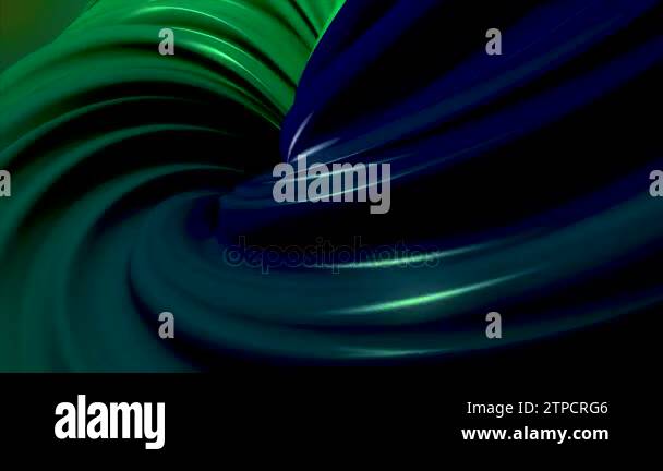 3D colorful animation of a circle or ring. Hypnotic spiral illusion seamless looping. Abstract ...