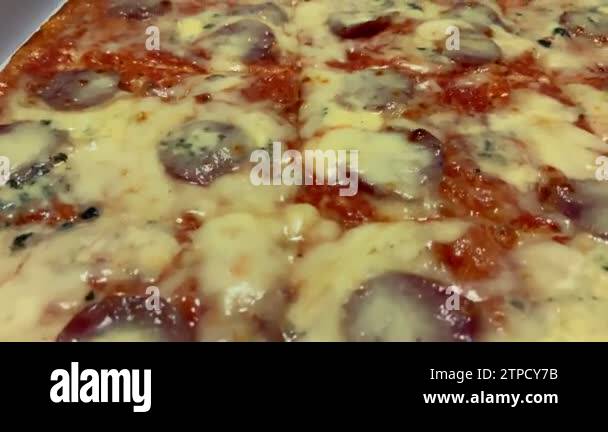 Pepperoni pizza pattern Stock Videos & Footage - HD and 4K Video Clips - Alamy