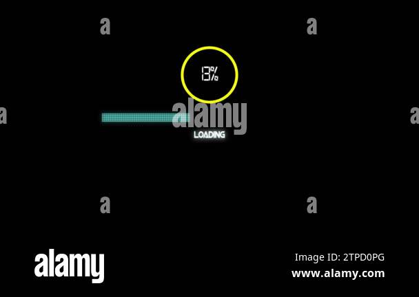 Loading bar downloading bar loading screen pixelated progress animation ...