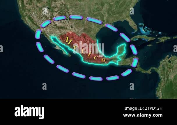 Mexico Map - Animated 3D Stock Video Footage - Alamy
