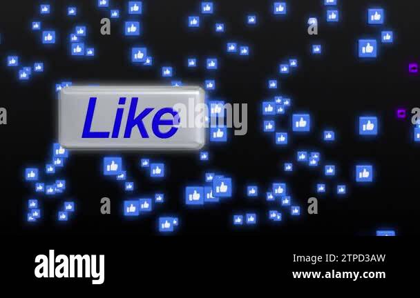 Like, Share, Comment, Subscribe Social media icons with animation Stock ...