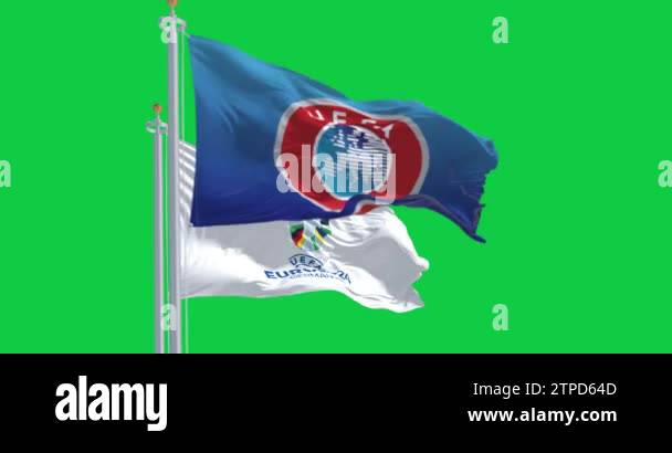 Berlin, DE, June 30 2023: UEFA and UEFA Euro 2024 European Football ...