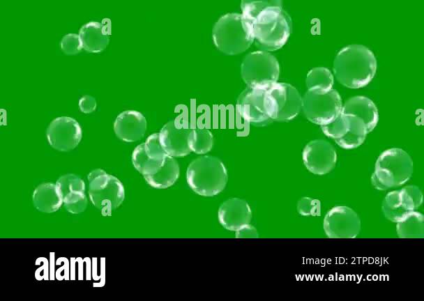 Bubble green screen, Abstract technology, science, engineering ...
