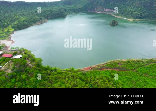 Taal is an active volcano with crater lake in the Philippines, a ...