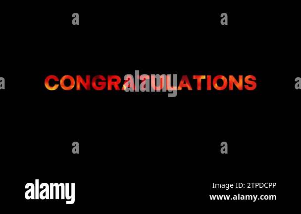 Congratulations fire animation Stock Videos & Footage - HD and 4K Video ...