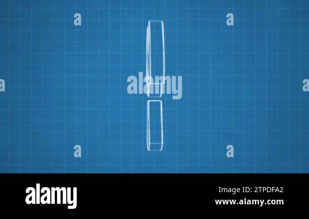 Hand drawn nuclear symbol spinning on the blueprint paper. Seamless ...