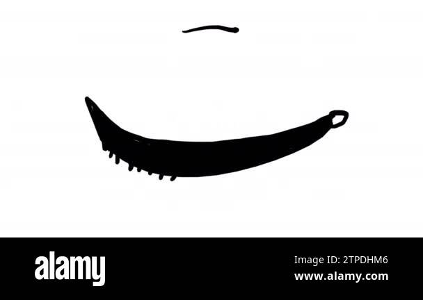 Animation of a flirtatious painted eye on a white background. A symbol ...
