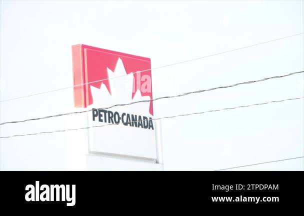 petro canada gas station sign logo with sky behind and power electric ...