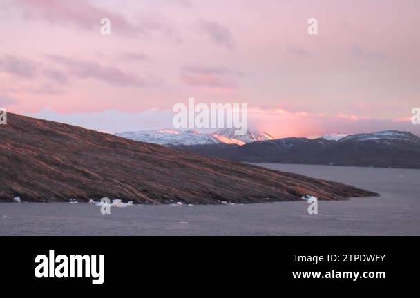 Arctic landscape. Icebergs and global warming. Arctic glacier. Polar ...