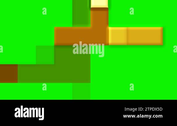 Abstract green animated background with amorphous moving figures ...