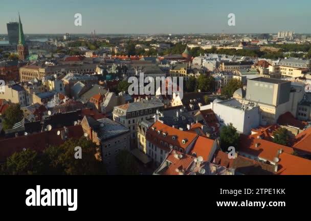 City aerial view panorama: the architectural landscape of the urban ...
