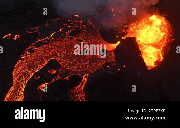 Geological Phenomenon: A Captivating Landscape Depicting the Eruption ...