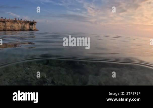 Split level view of ocean rocks Stock Videos & Footage - HD and 4K ...