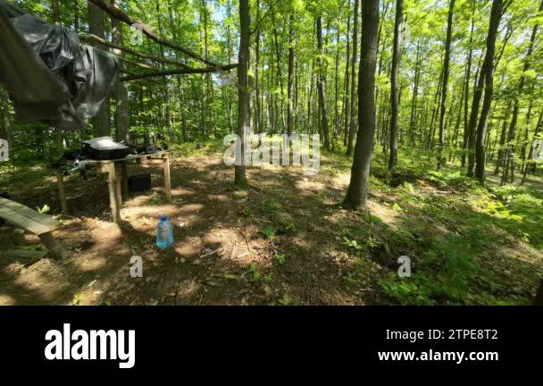 Aerial FPV drone tracking shot of a tactical line formation advancing ...