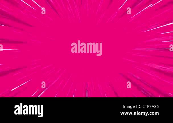 Pop art background animation. pink color. Comic Speed lines 4K motion ...