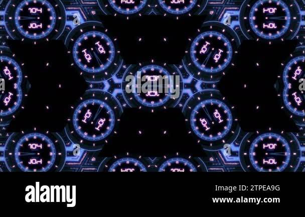 High resolution footage of futuristic interface. Interesting abstract ...