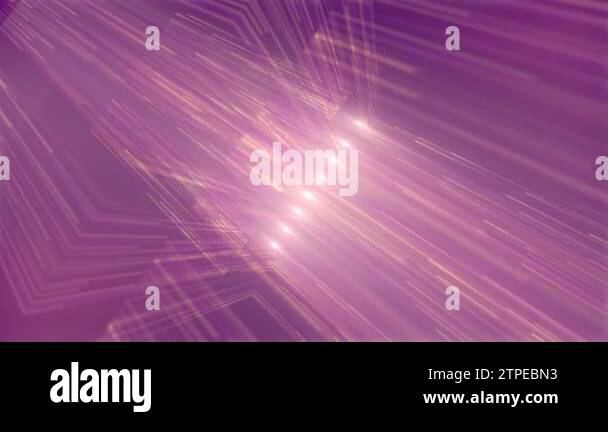 Complex neon pattern of thin purple light rays. 3d rendering abstract ...
