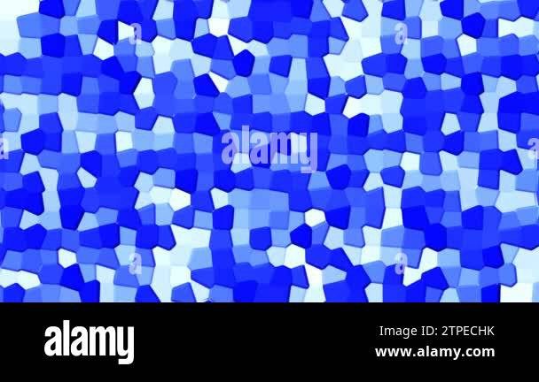 Abstract blue animated background with amorphous moving figures ...