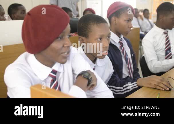27th August 2023, Abuja Nigeria: Africa Nigeria student sitting in ...