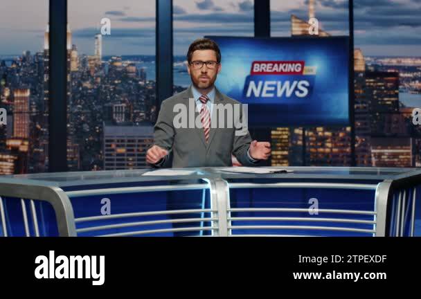 Male newscaster Stock Videos & Footage - HD and 4K Video Clips - Alamy