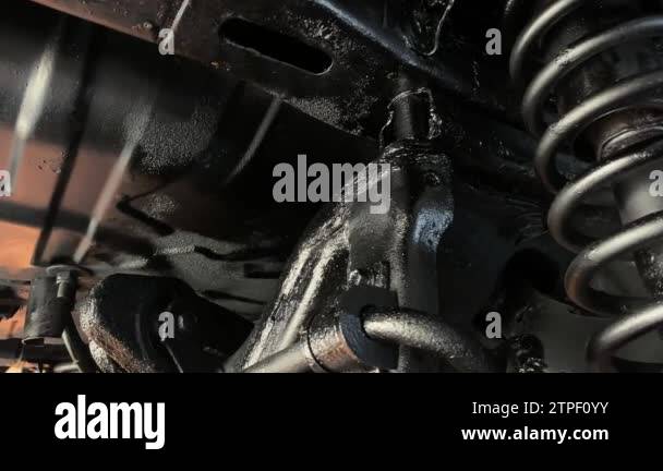 Elements of the car's running system are treated with anti-corrosion ...