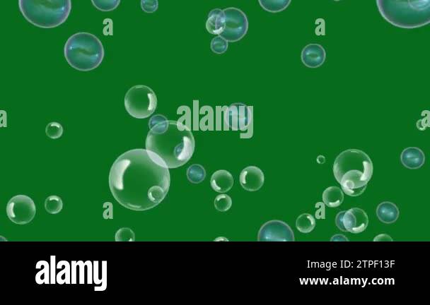 Bubble green screen, Abstract technology, science, engineering ...