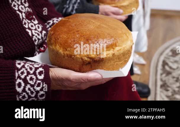During the consecration ceremony of newlyweds, people hold traditional ...