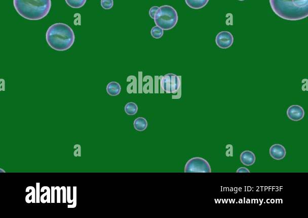 Bubble green screen, Abstract technology, science, engineering ...