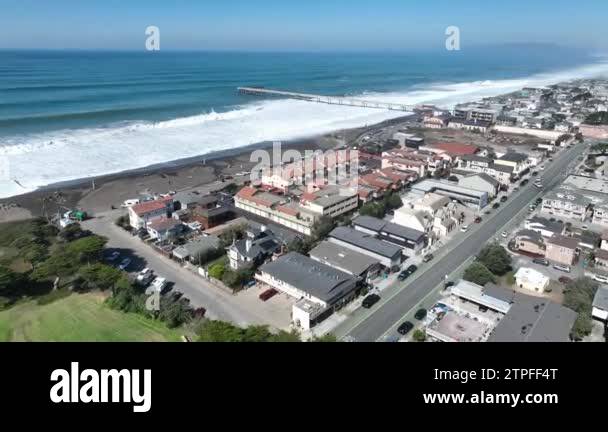 Coast City At Pacifica In California United States. Nature Travel ...