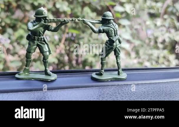 toy soldiers. war. soldier with weapons. injury and death in war ...