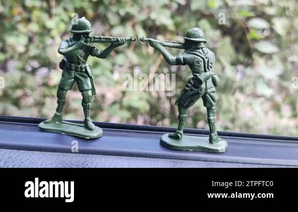 toy soldiers. war. soldier with weapons. injury and death in war ...