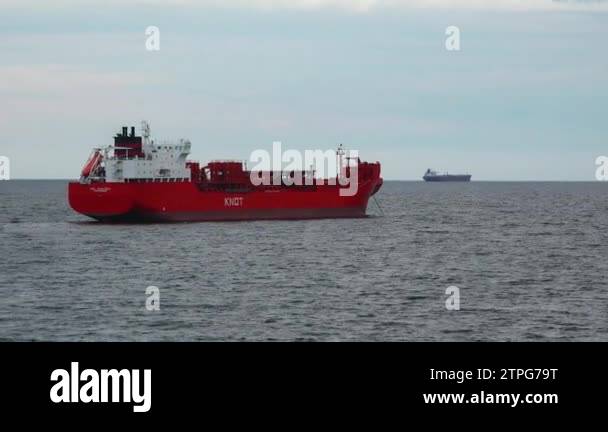 Tanker at sea, cargo ships. Petroleum Tanker Vessel. Concept of ...