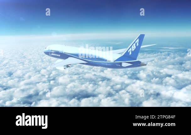 Boeing 787 dreamliner twin engine jet Stock Videos & Footage - HD and ...