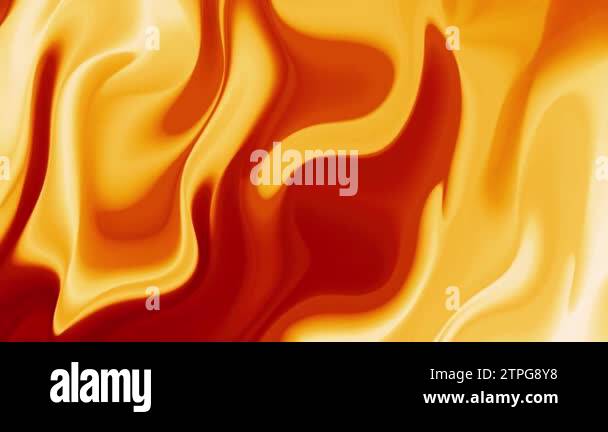 Waving fire liquid holographic gradient wave background. Bright red ...