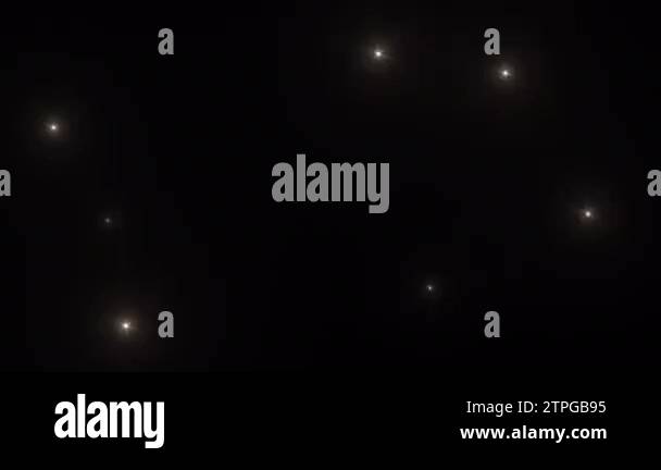 Abstract flickering glow gold flashing optical lens flares animation ...