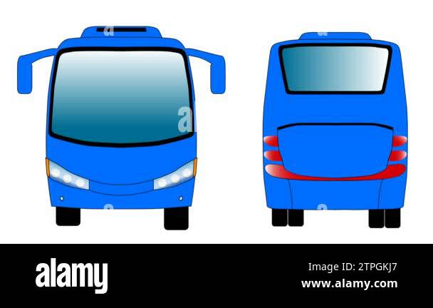 The bus rides, the wheels rotate on bumps. 60 fps. Alpha channel Stock ...