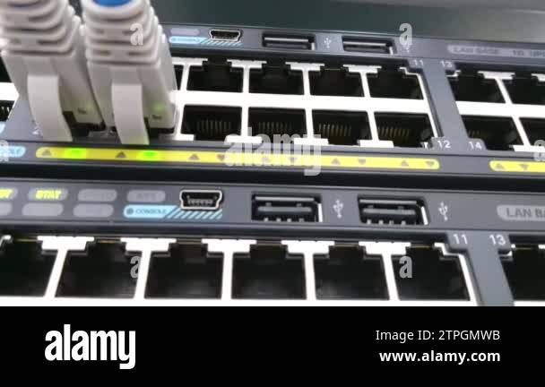 Cable cabling connection network Stock Videos & Footage - HD and 4K Video Clips - Alamy