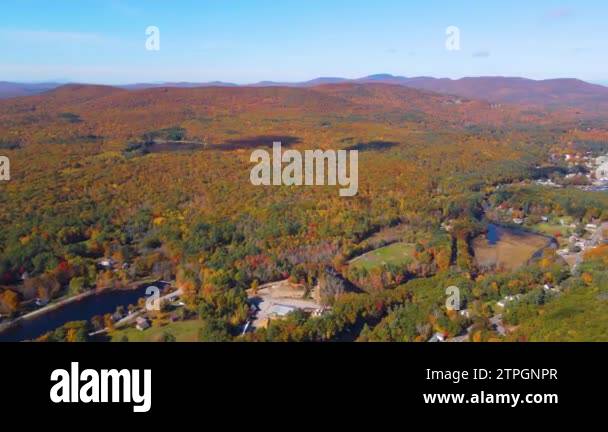 Alton Bay at Lake Winnipesaukee aerial view and village of Alton Bay in ...
