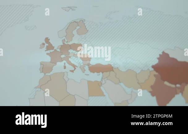 Cereal production from 1961 to 2021 world map time-lapse on computer ...