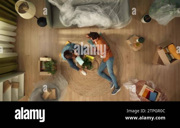 Housewarming and real estate creative advertisement concept. Moving and ...