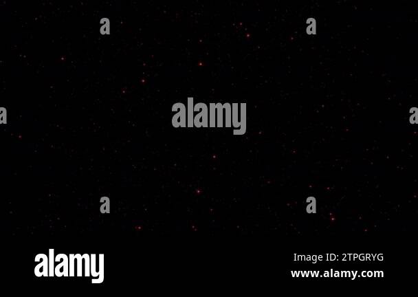 Loop glow orange red star dust particles fire falling down animaiton on ...
