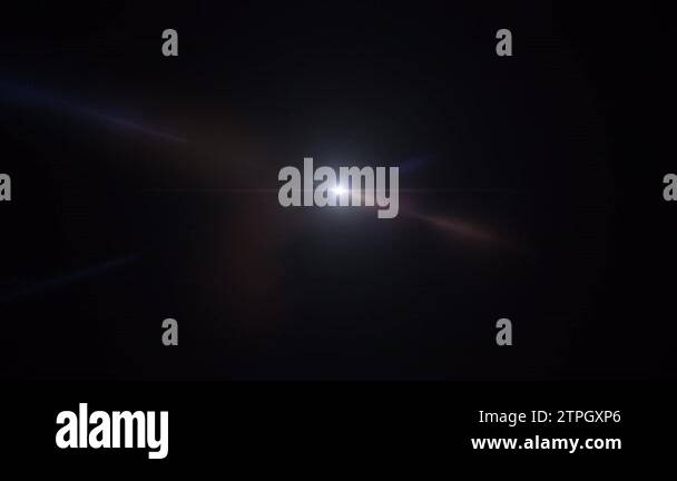 Abstract loop center star white blue optical lens flares shine light ...